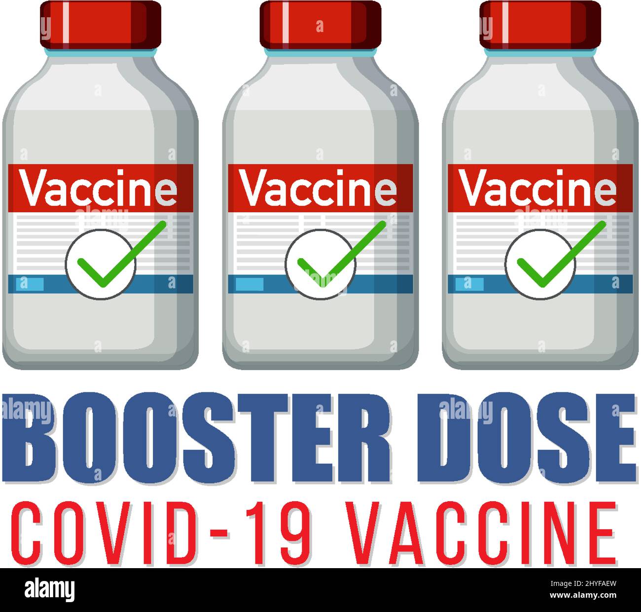 Booster shorts covid 19 vaccine logo illustration Stock Vector Image ...