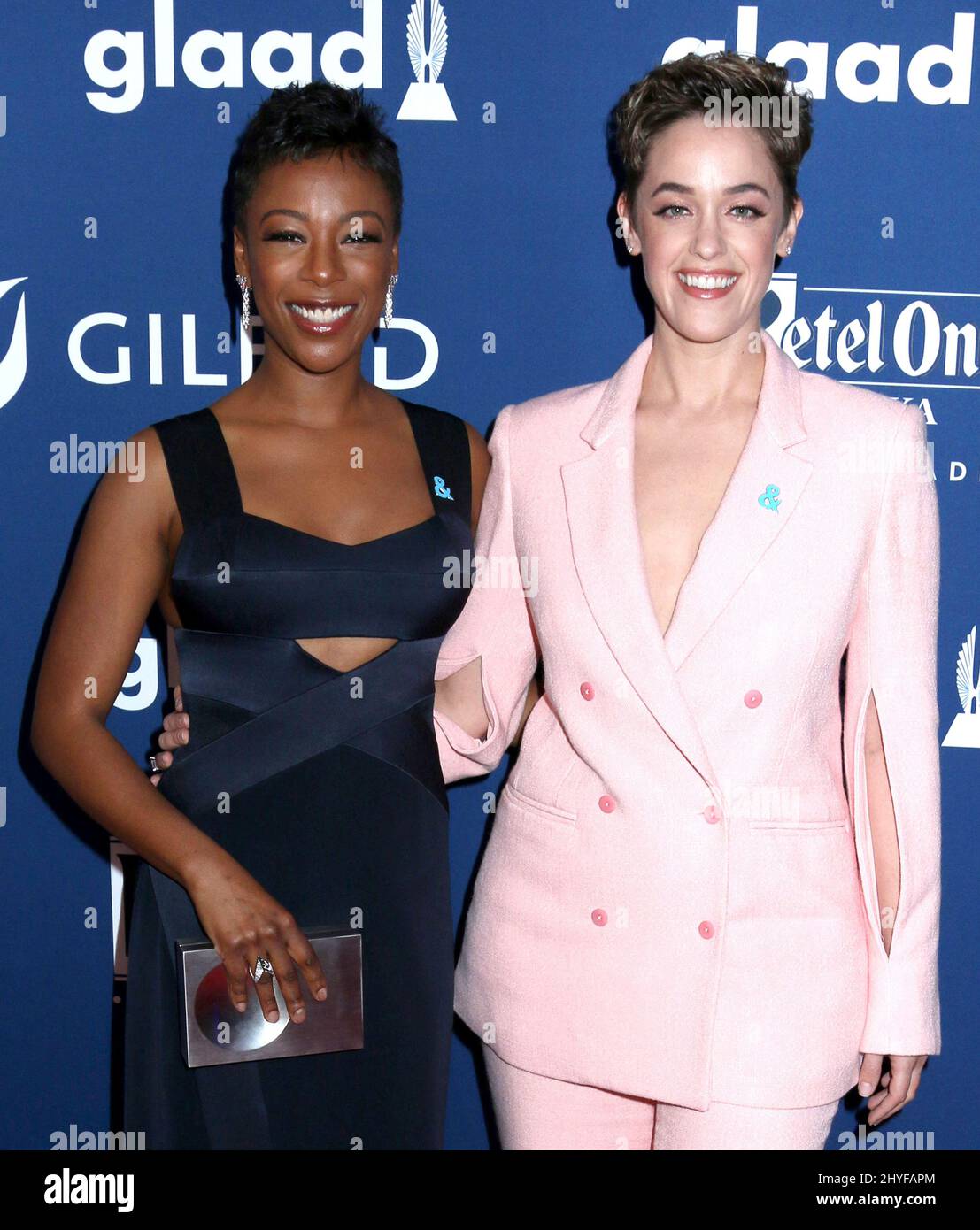 Samira Wiley & Lauren Morelli attending the 29th Annual GLAAD Media ...