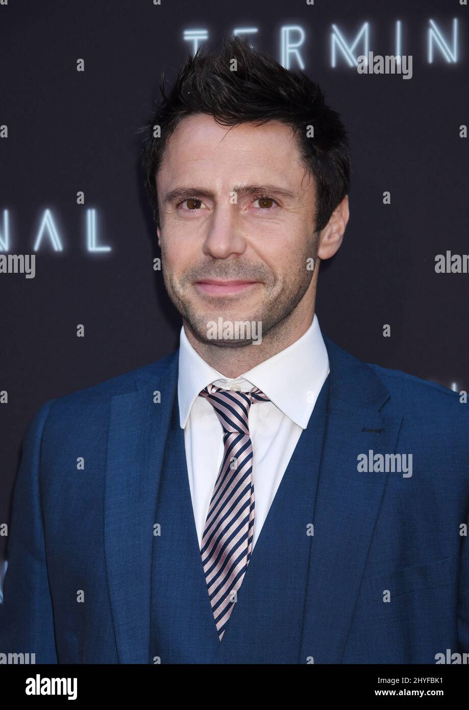 Les Loveday at the "Terminal" World Premiere held at the ArcLight ...