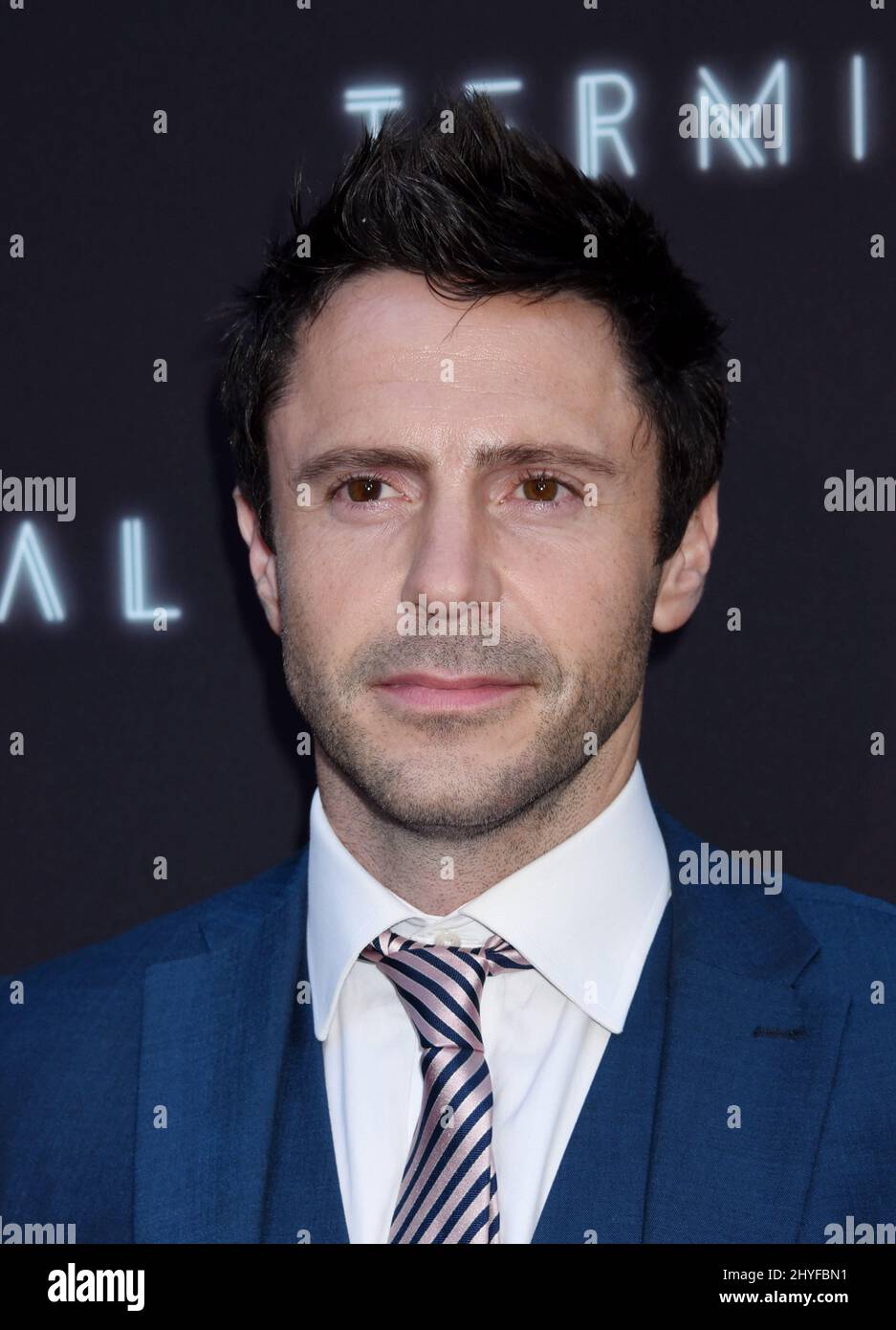 Les Loveday at the "Terminal" World Premiere held at the ArcLight ...