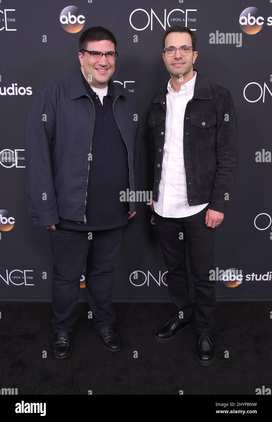 Adam Horowitz and Edward Kitsis at the series finale for "Once Upon A ...