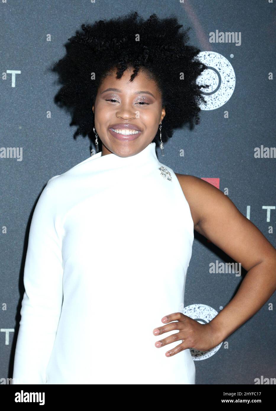 Dominique Fishback attending the Fahrenheit 451 Premiere held at NYU ...