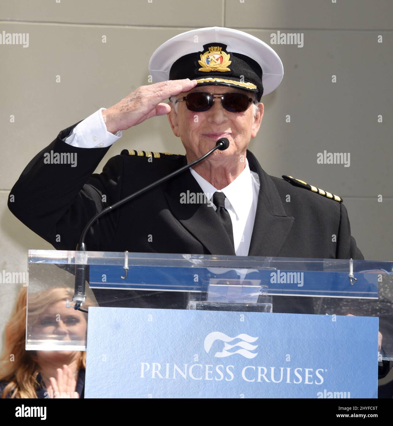 Gavin MacLeod during the Princess Cruises and Cast of 'The Love Boat ...