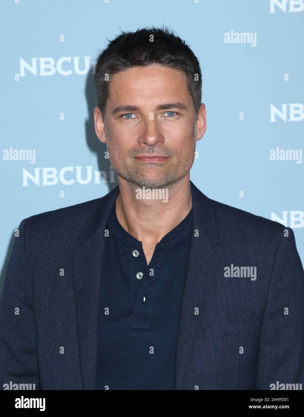 Warren Christie attending the NBCUniversal 2018 Upfronts held at Radio ...