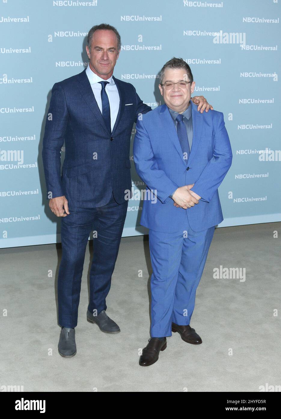 Christopher Meloni and Patton Oswalt attending the NBCUniversal 2018 ...