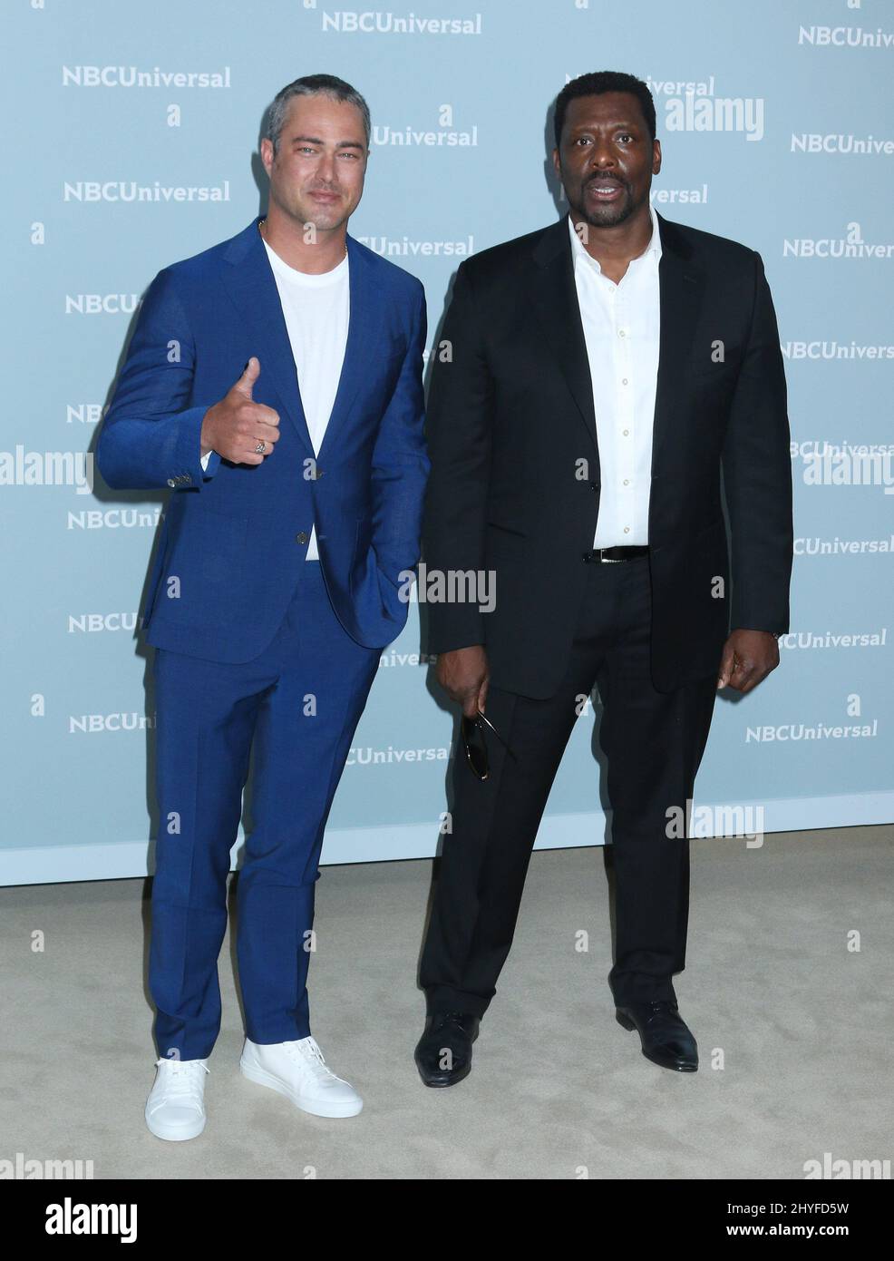 Taylor Kinney and Eamonn Walker attending the NBCUniversal 2018 ...