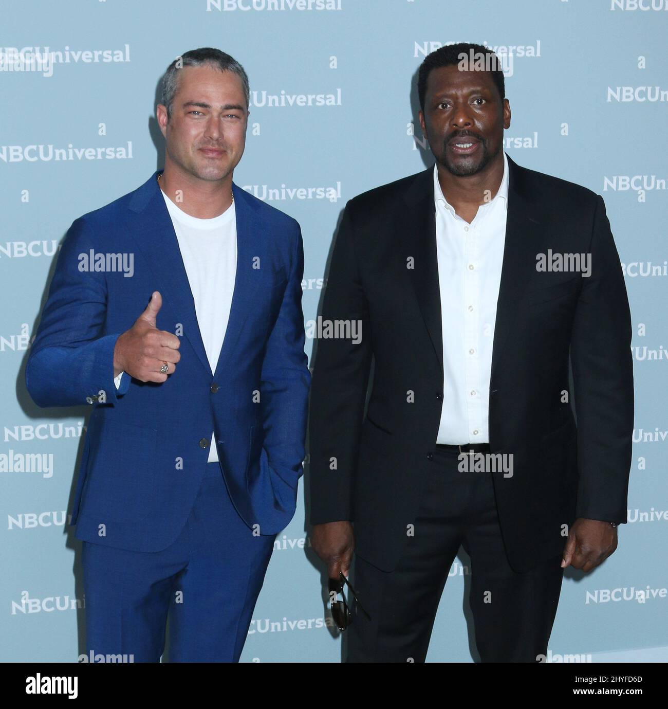 Taylor Kinney and Eamonn Walker attending the NBCUniversal 2018 ...
