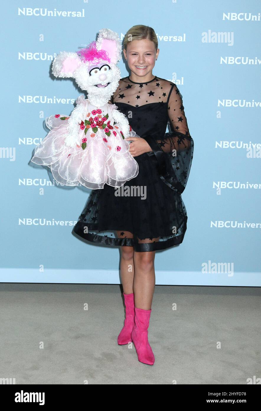 Darci Lynne Farmer attending the NBCUniversal 2018 Upfronts held at ...