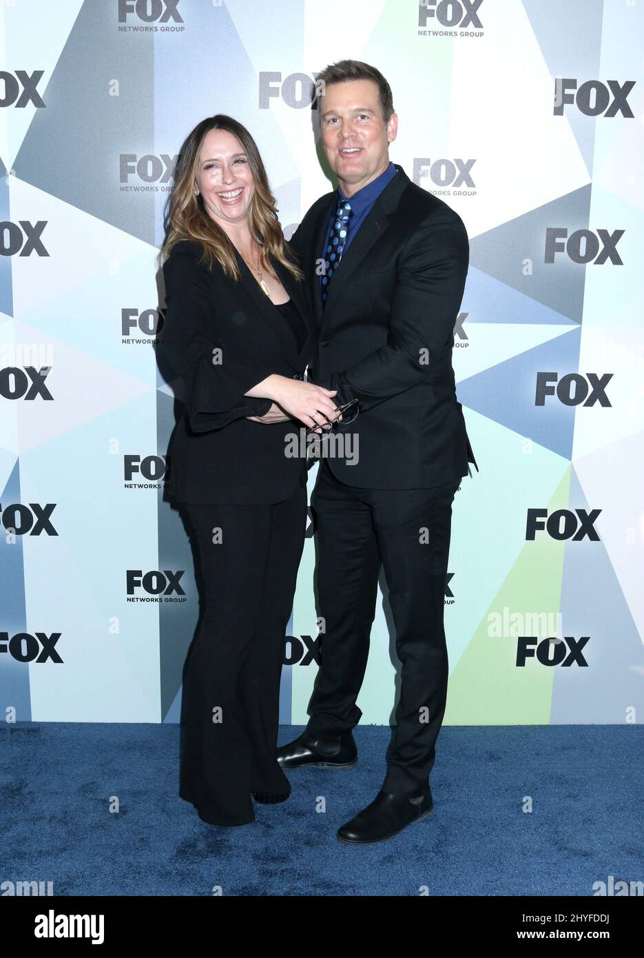 Jennifer Love Hewitt & Peter Krause attending the FOX Networks 2018 ...