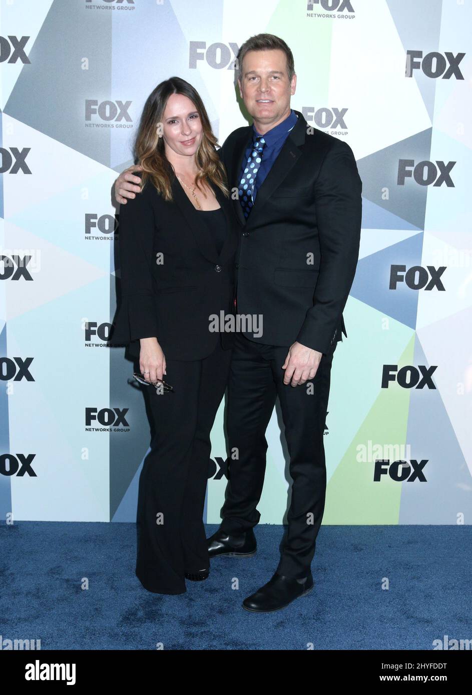 Jennifer Love Hewitt & Peter Krause attending the FOX Networks 2018 ...