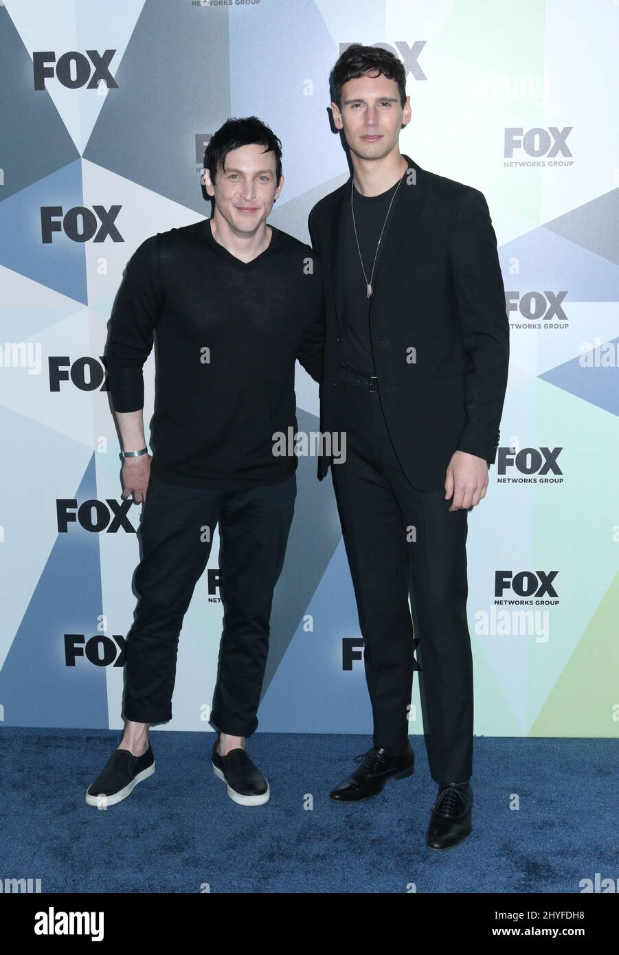 Robin Lord Taylor & Cory Michael Smith attending the FOX Networks 2018 ...