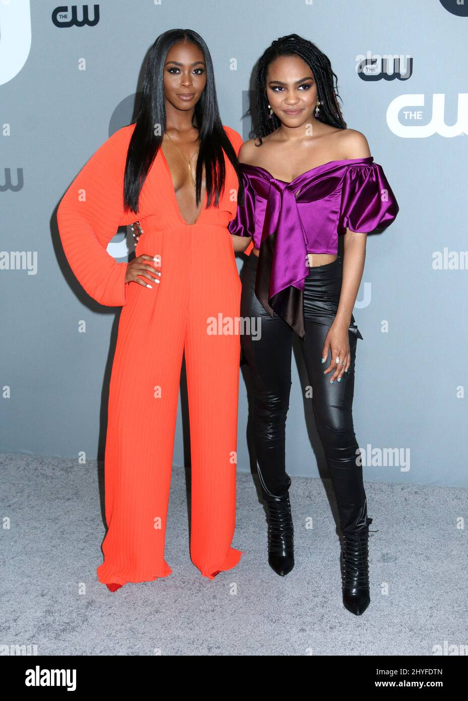Nafessa Williams & China Ann McClain attending The CW Network's Upfront ...