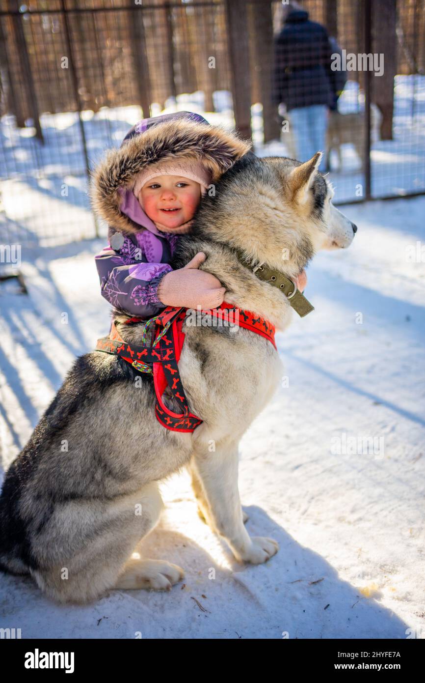 Children playing with pet russia hi-res stock photography and images ...