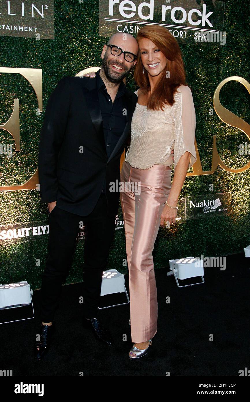Claude Baruk, Angie Everhart attending the VEGAS Magazine 15th ...