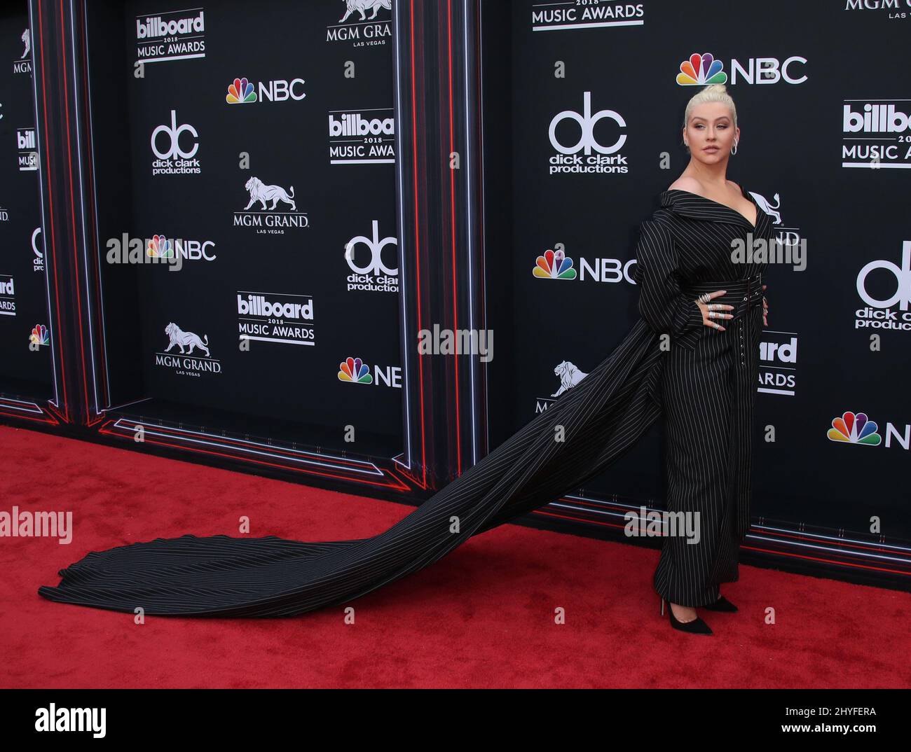 Christina Aguilera at the 2018 Billboard Music Awards held at the MGM ...
