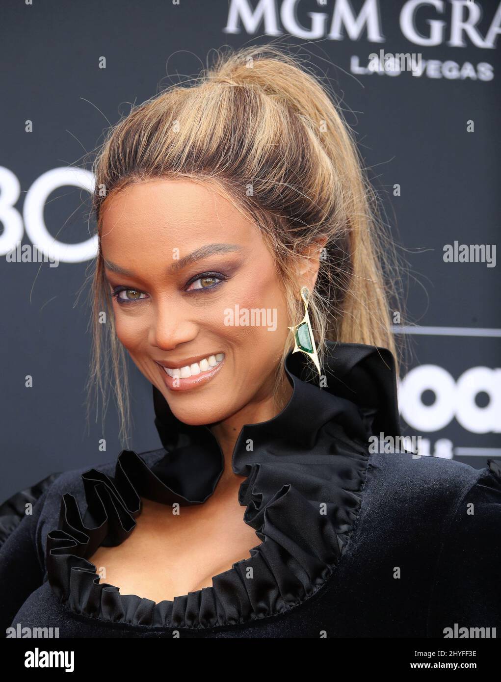 Tyra Banks at the 2018 Billboard Music Awards held at the MGM Grand ...