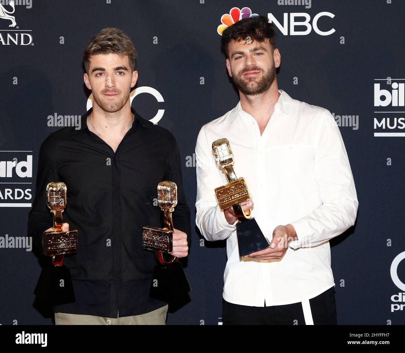 Andrew Taggart and Alex Pall of The Chainsmokers at the 2018 Billboard ...