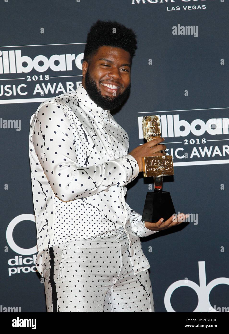 Khalid at the 2018 Billboard Music Awards held at the MGM Grand Garden ...