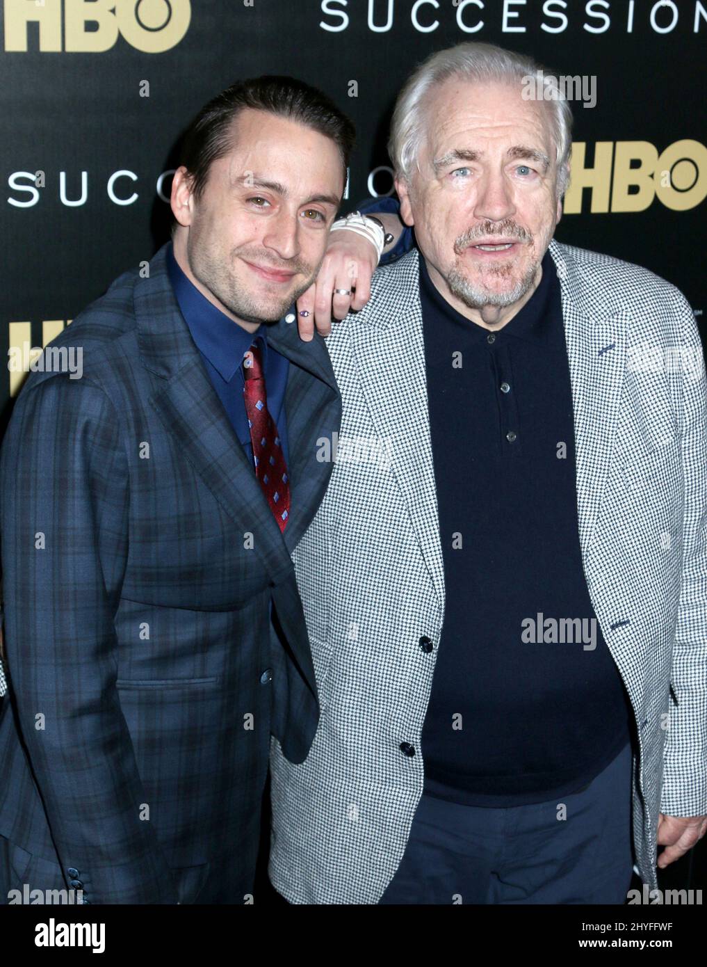 Kieran Culkin & Brian Cox attending HBO's 'Succession' Premiere Held at ...