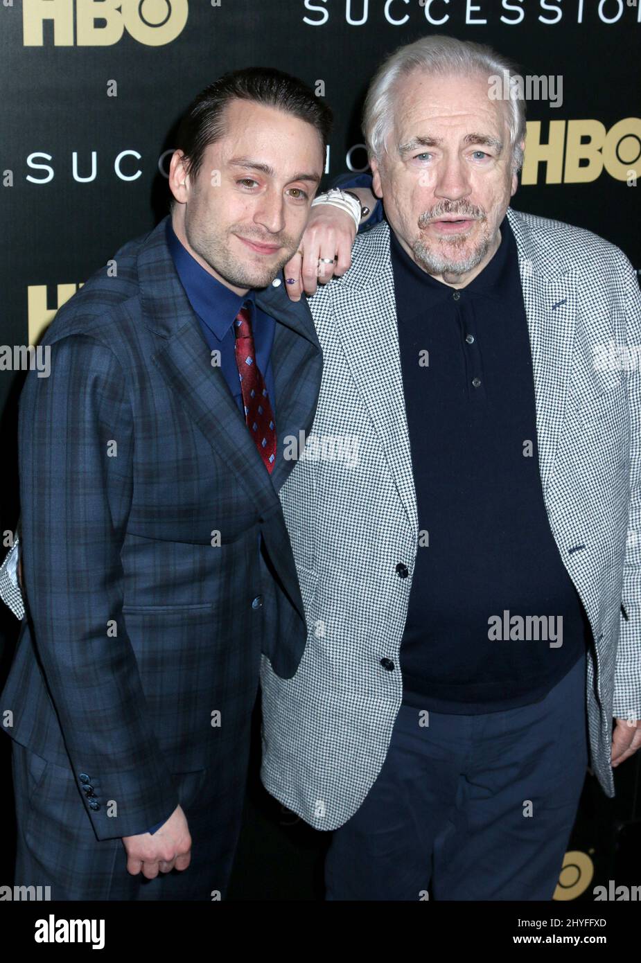 Kieran Culkin & Brian Cox attending HBO's 'Succession' Premiere Held at ...