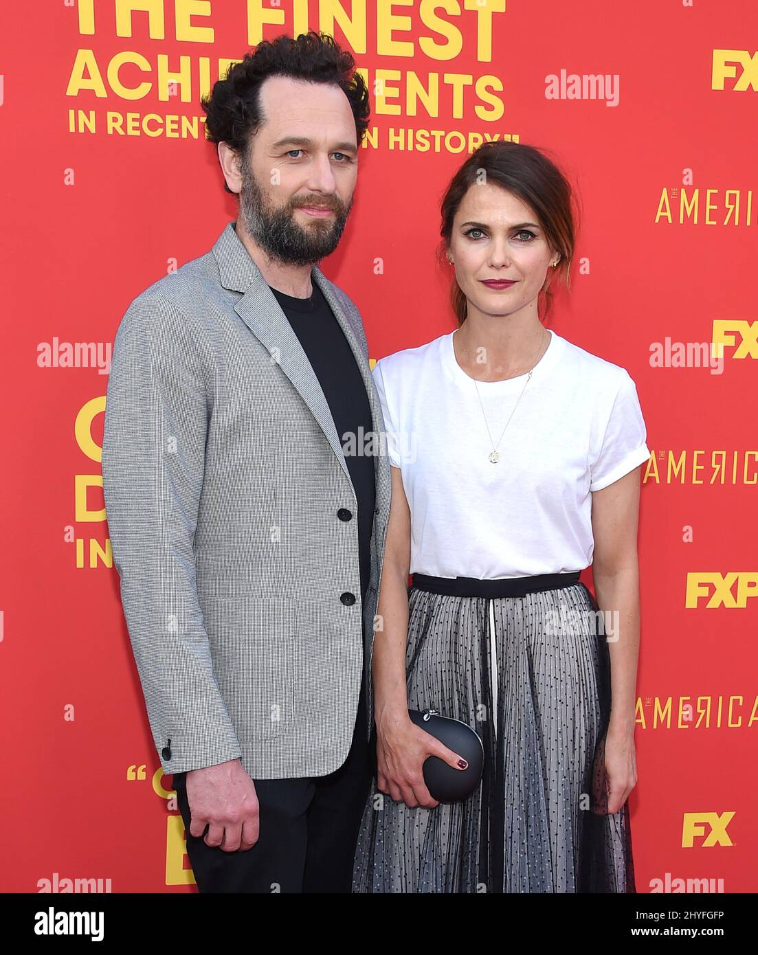 Matthew Rhys and Keri Russell attending FX's "The Americans" FYC red ...