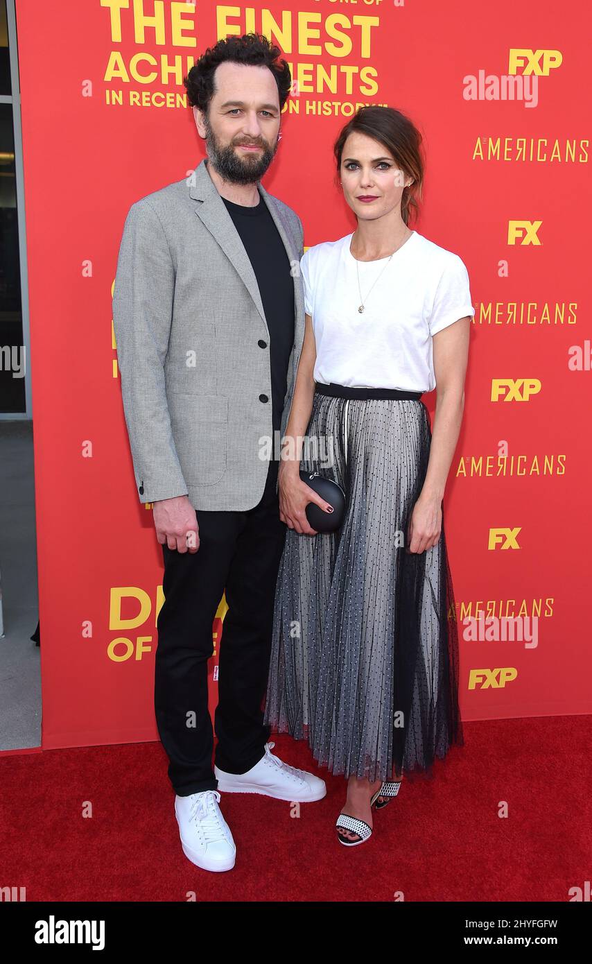 Matthew Rhys and Keri Russell attending FX's "The Americans" FYC red ...