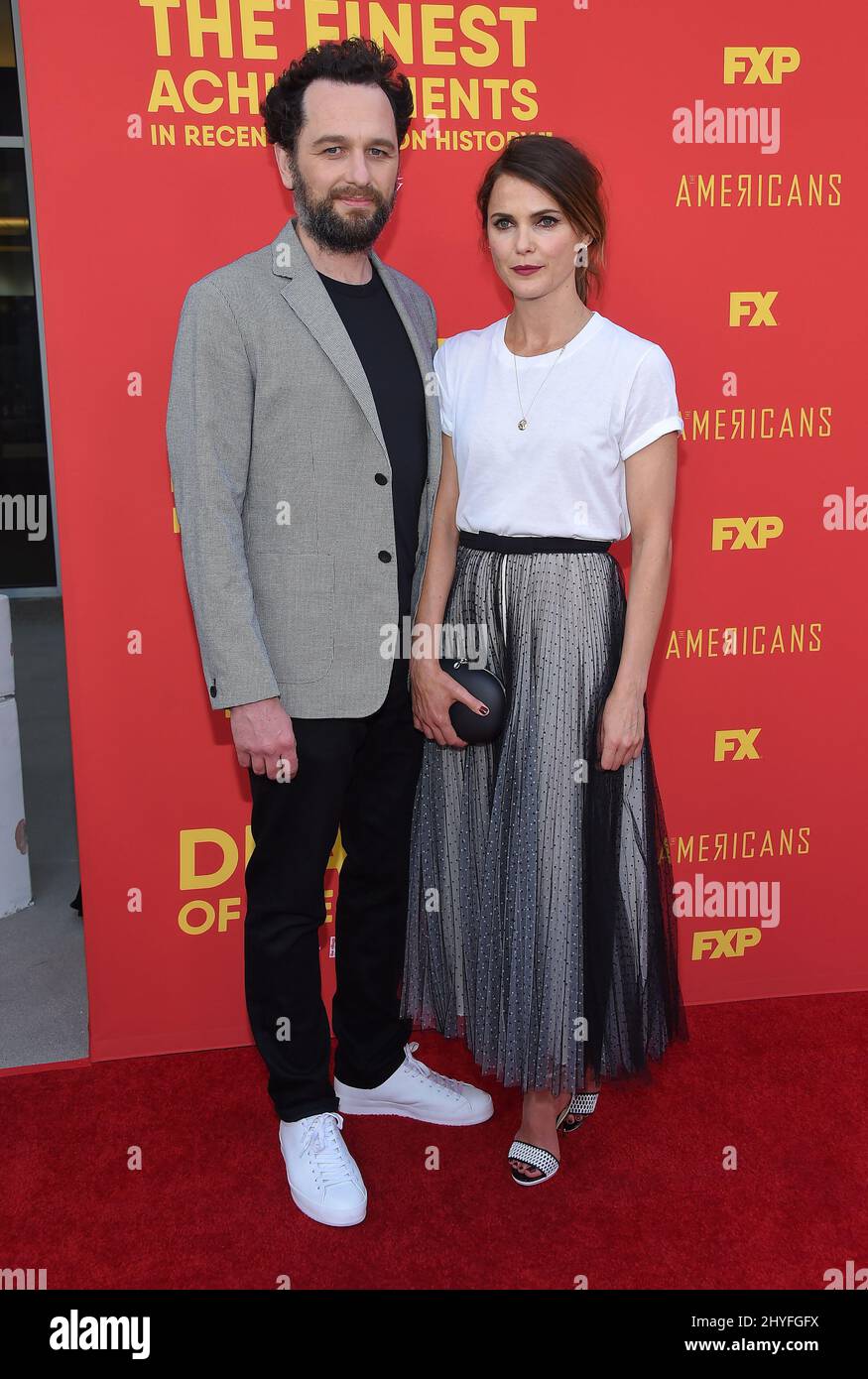 Matthew Rhys and Keri Russell attending FX's "The Americans" FYC red ...