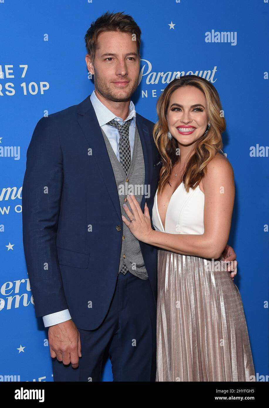 Justin Hartley and Chrishell Stause attending the American Women ...