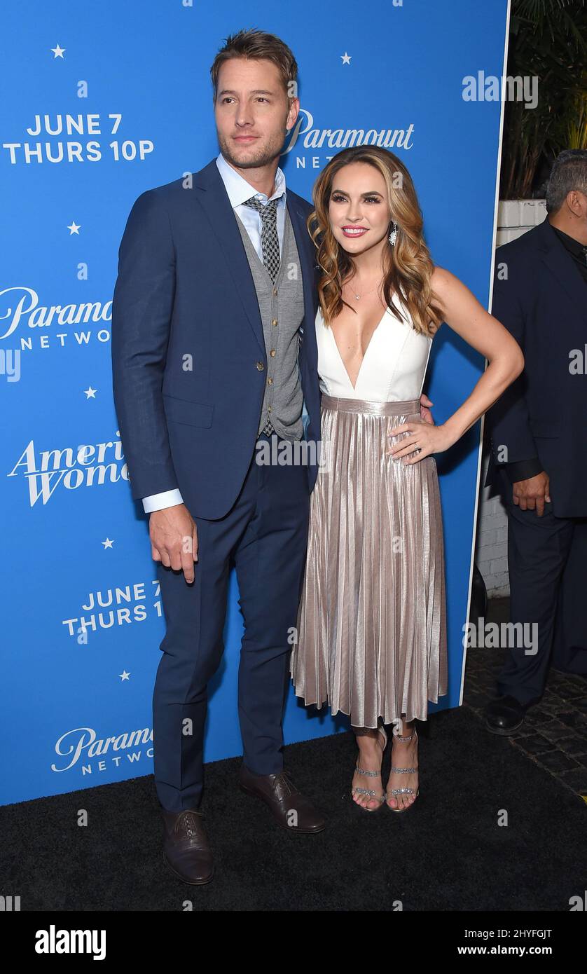 Justin Hartley and Chrishell Stause attending the American Women ...