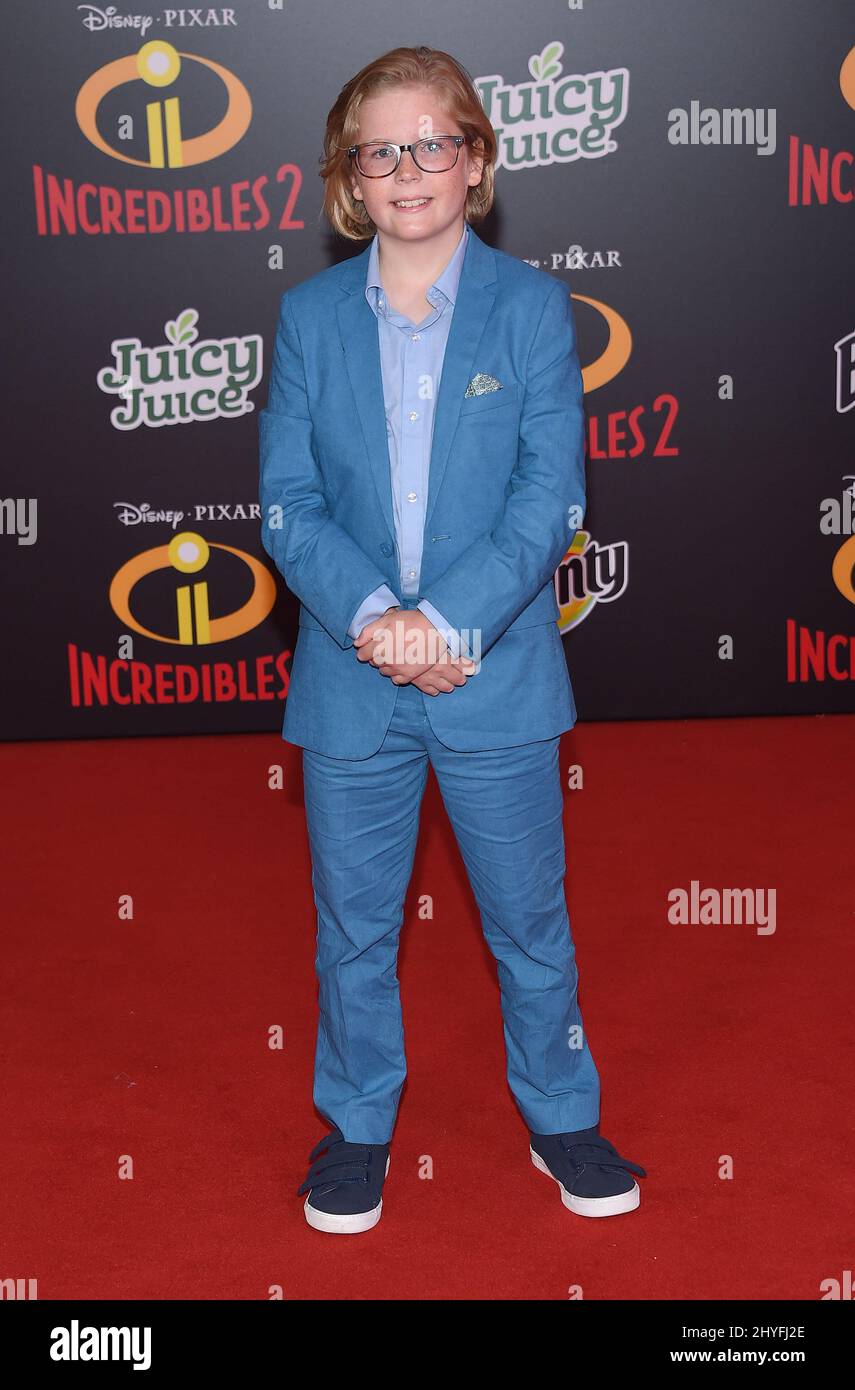 Huck Milner at the World Premiere of Disney-Pixar's 'Incredibles 2' at ...