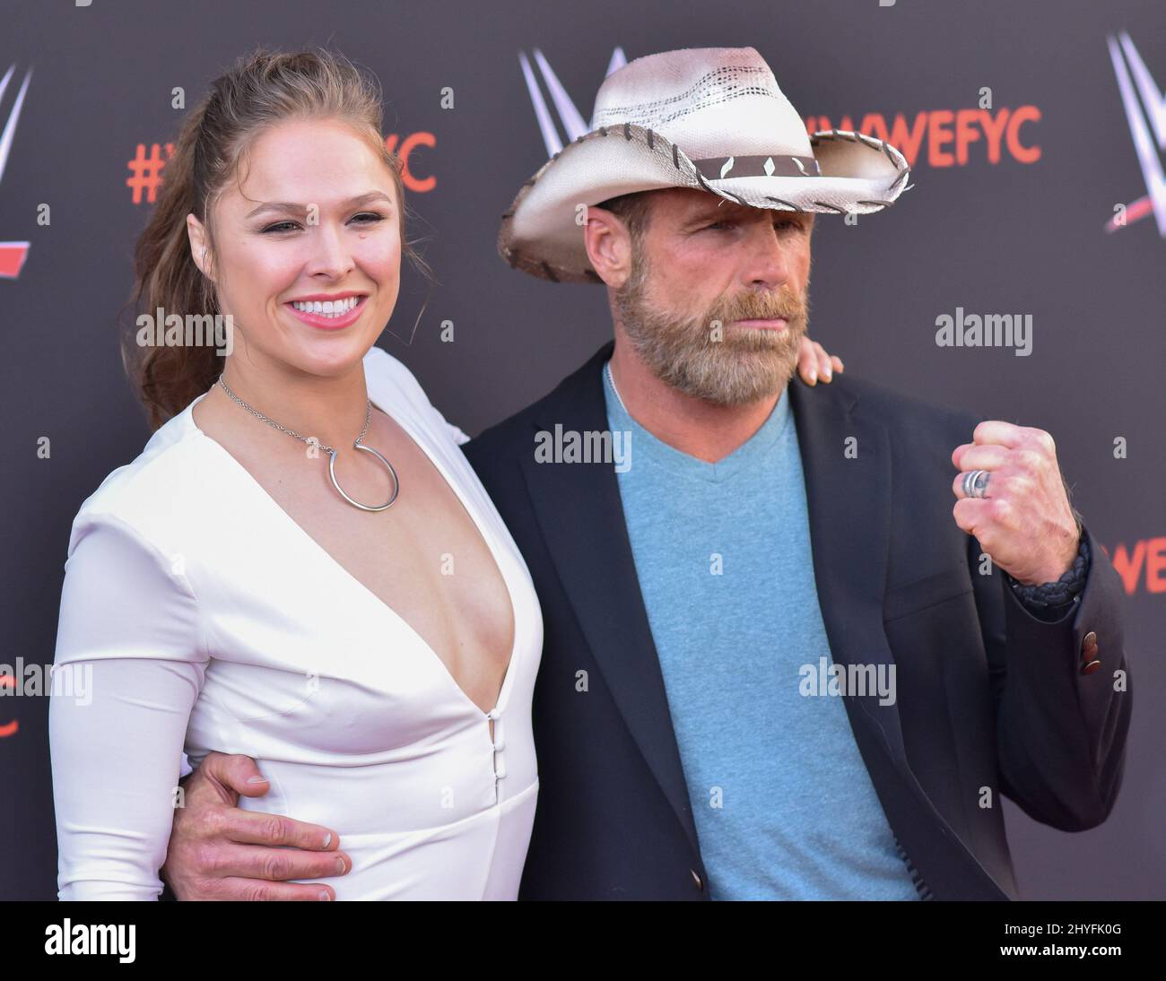 Ronda Rousey and Shawn Michaels at the 'WWE' FYC Event event at TV ...