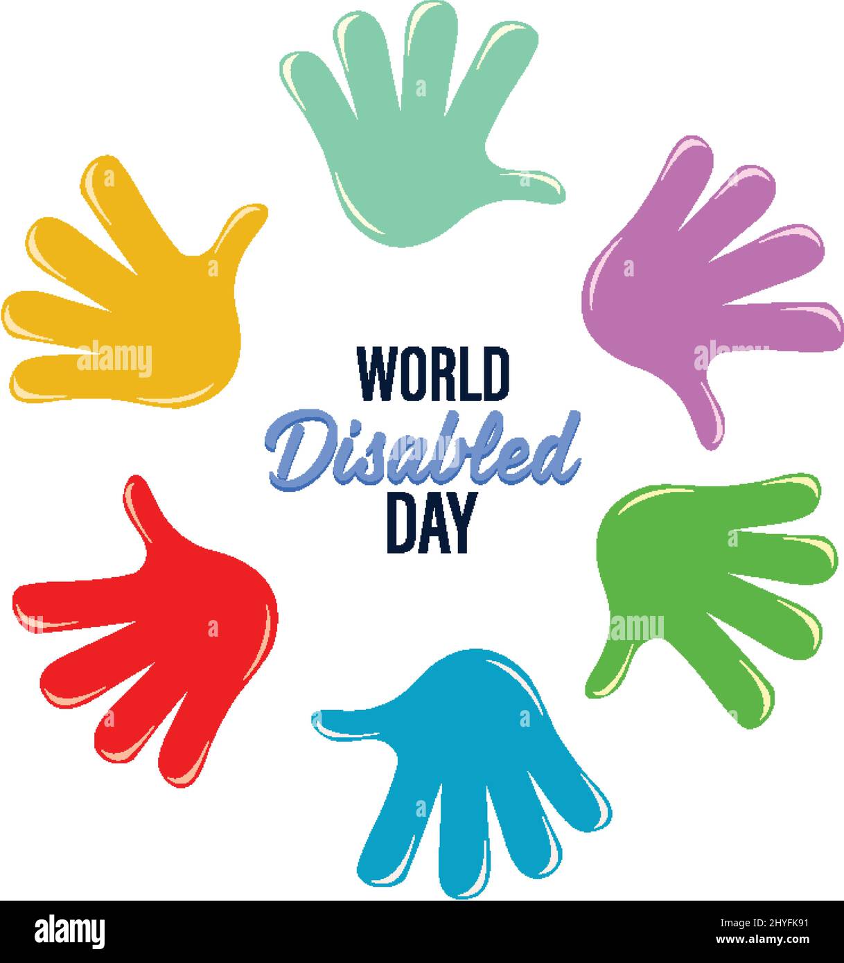 Poster design for world disabled day illustration Stock Vector Image ...
