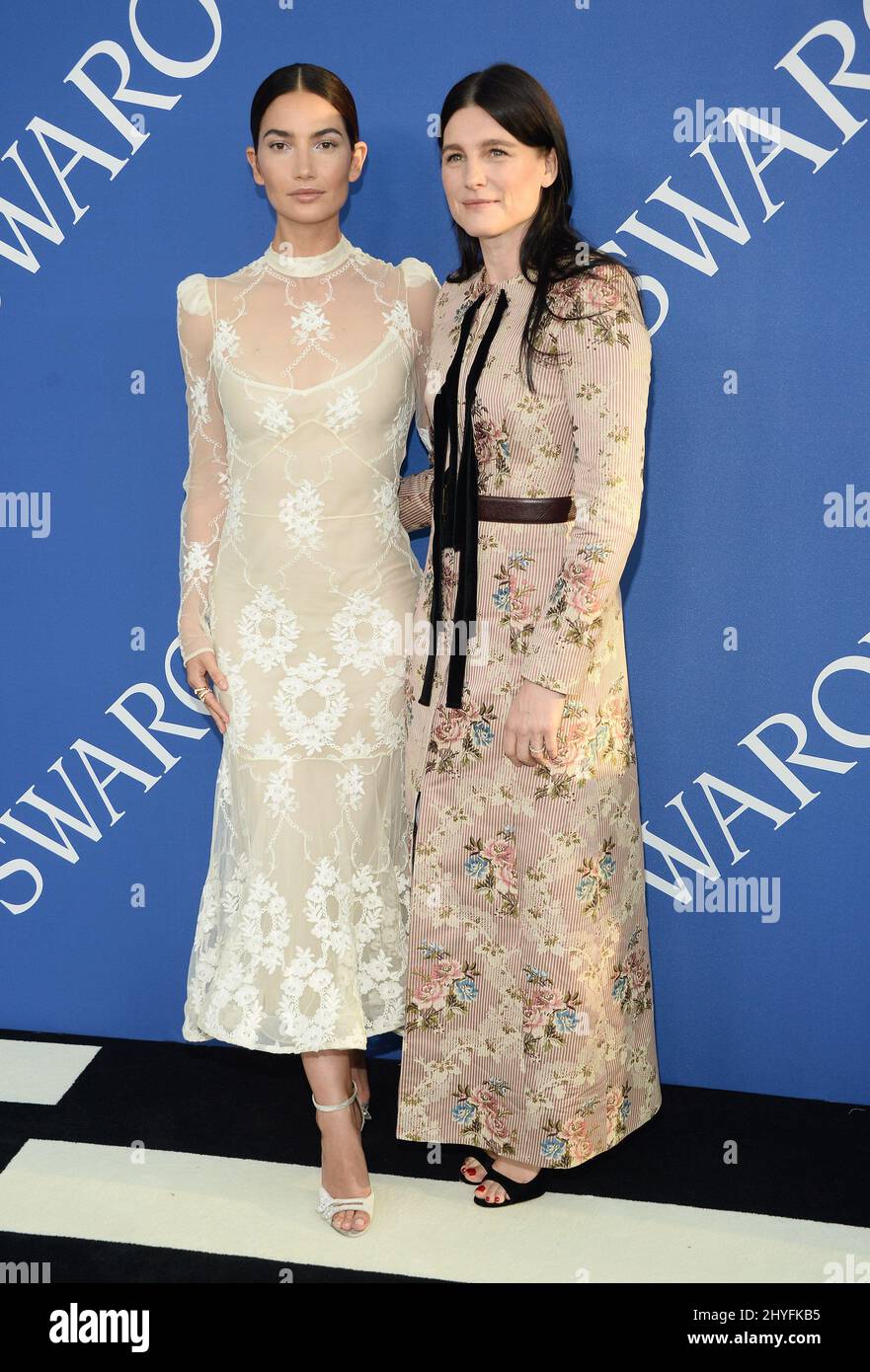 Tabitha Simmons and Lily Aldridge at the 2018 CFDA Fashion Awards held ...