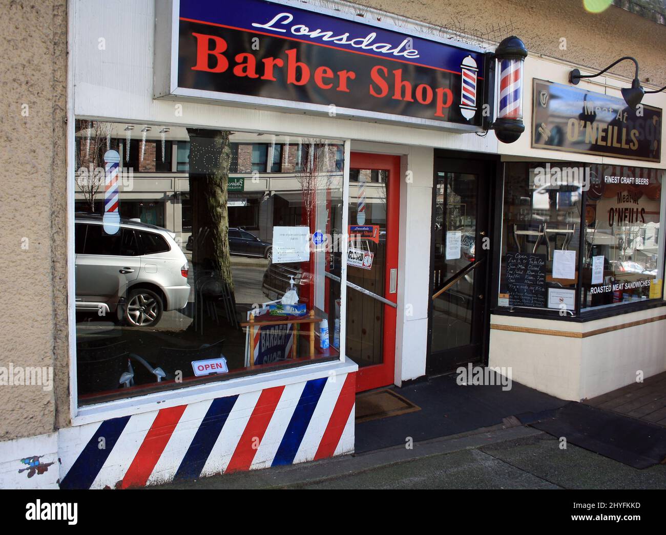 Classic Barber Shop in North Vancouver Stock Photo - Alamy
