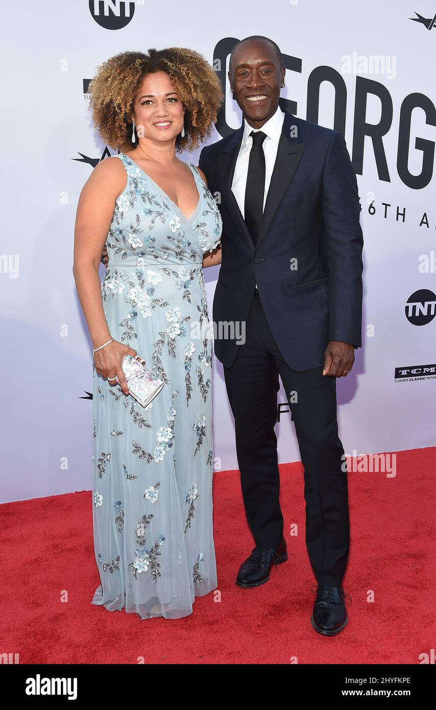 Don Cheadle and Bridgid Coulter at the 46th AFI Life Achievement Award ...
