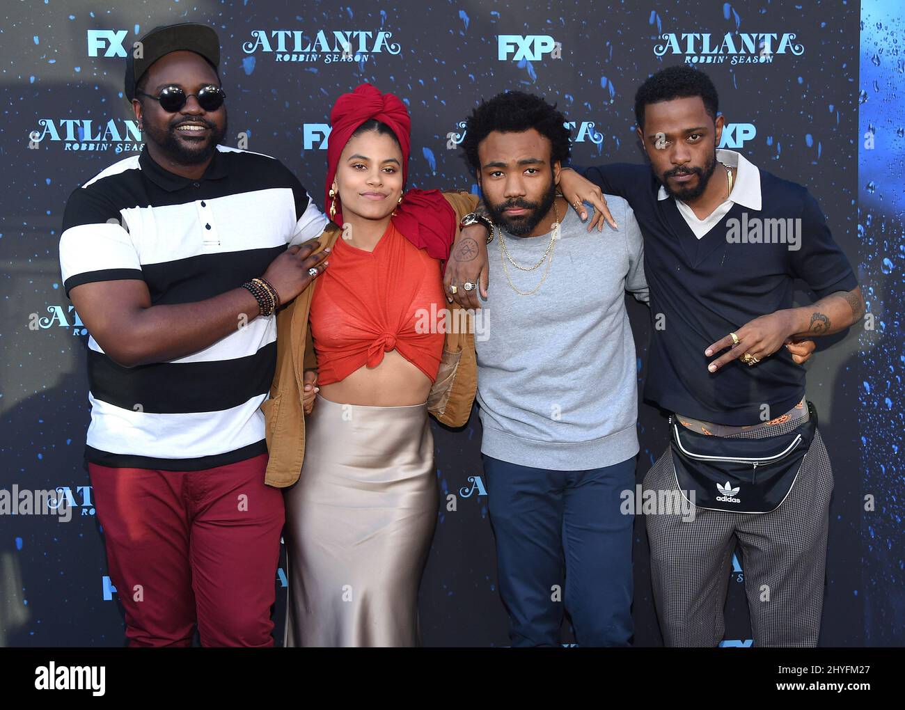 Brian Tyree Henry, Zazie Beetz, Donald Glover and Lakeith Stanfi at the ...