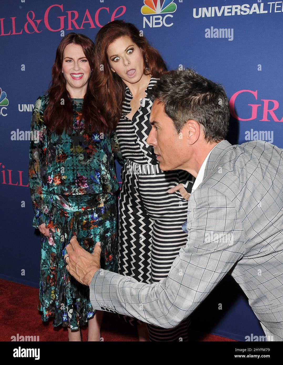 Megan Mullally, Debra Messing and Eric McCormack attending NBC's Will ...