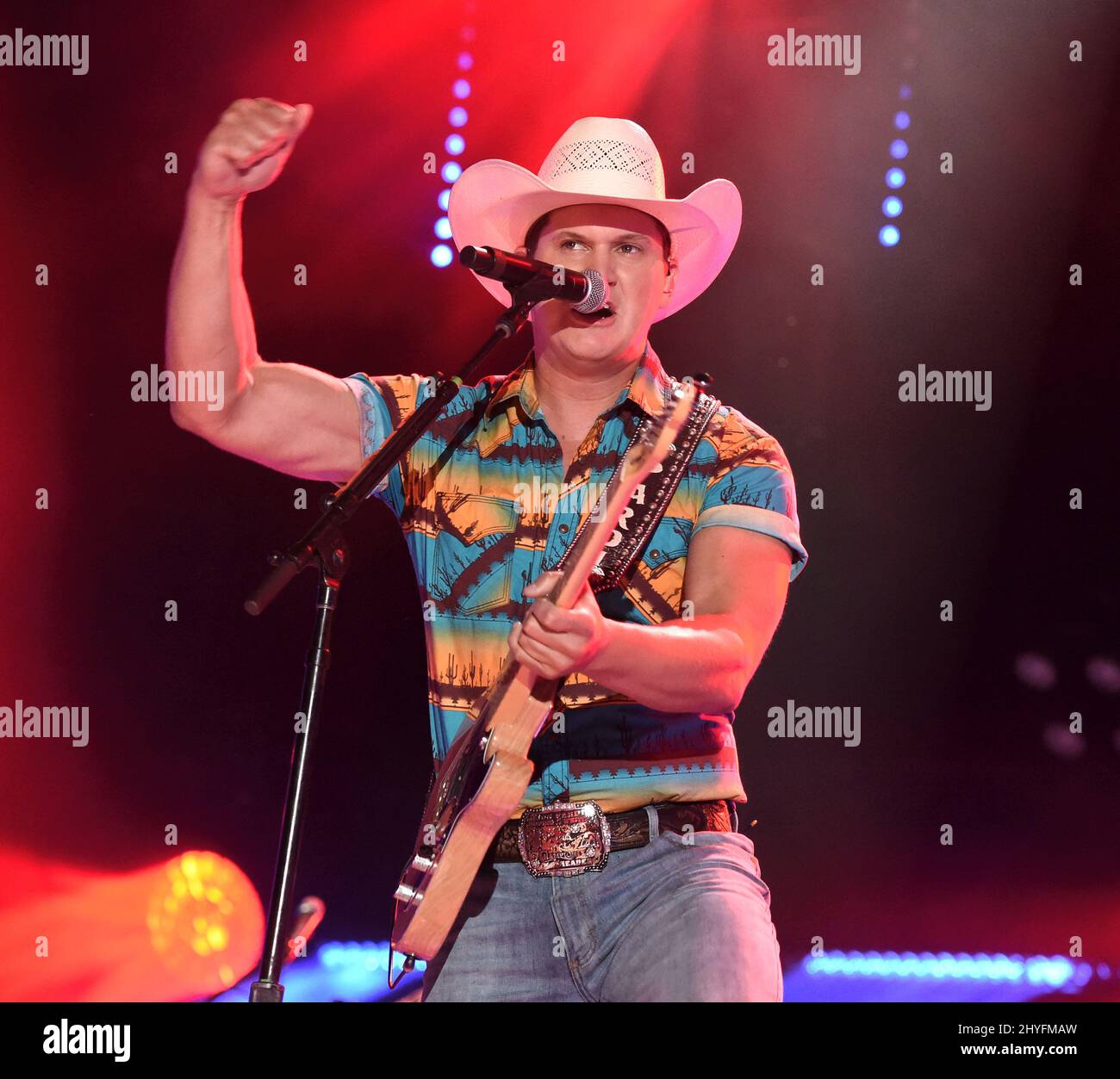 Jon Pardi attending the CMA Music Fest Nightly Concert held at Nissan ...