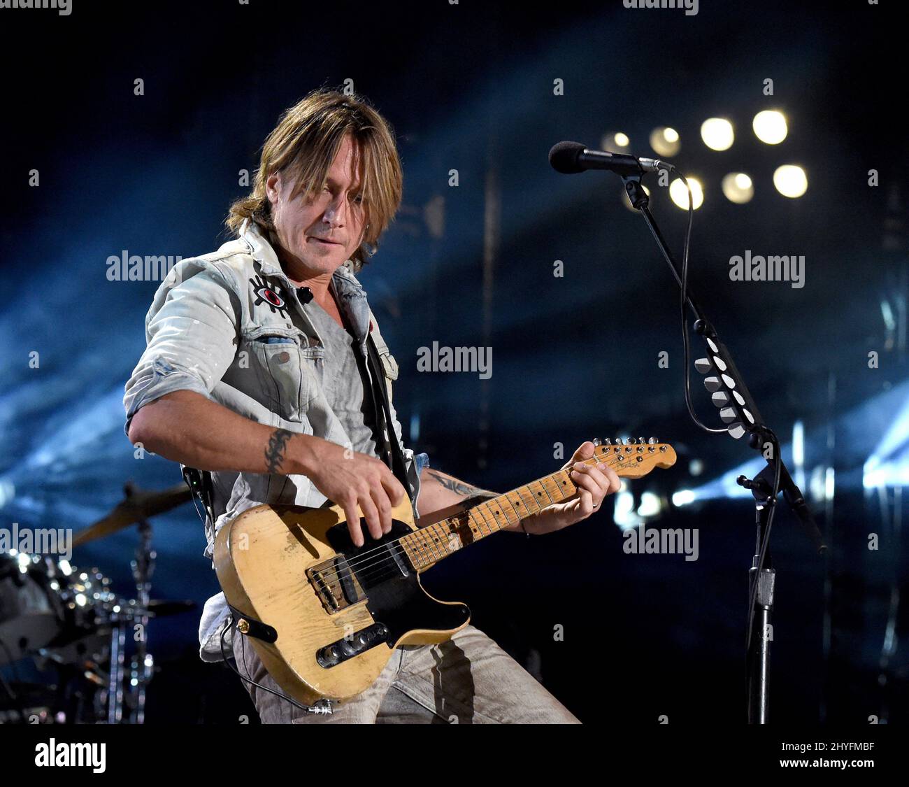 Keith Urban attending the CMA Music Fest Nightly Concert held at Nissan ...