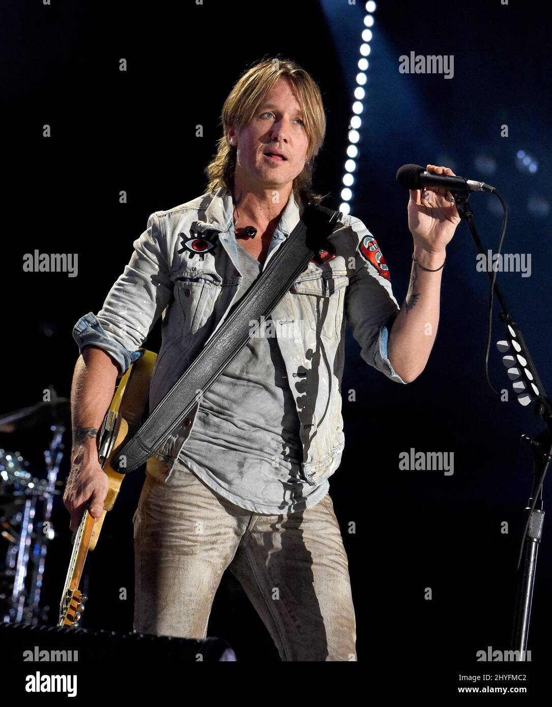 Keith Urban attending the CMA Music Fest Nightly Concert held at Nissan ...