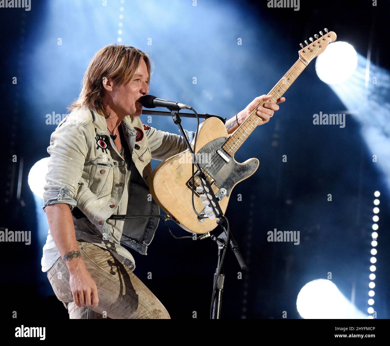 Keith Urban attending the CMA Music Fest Nightly Concert held at Nissan ...
