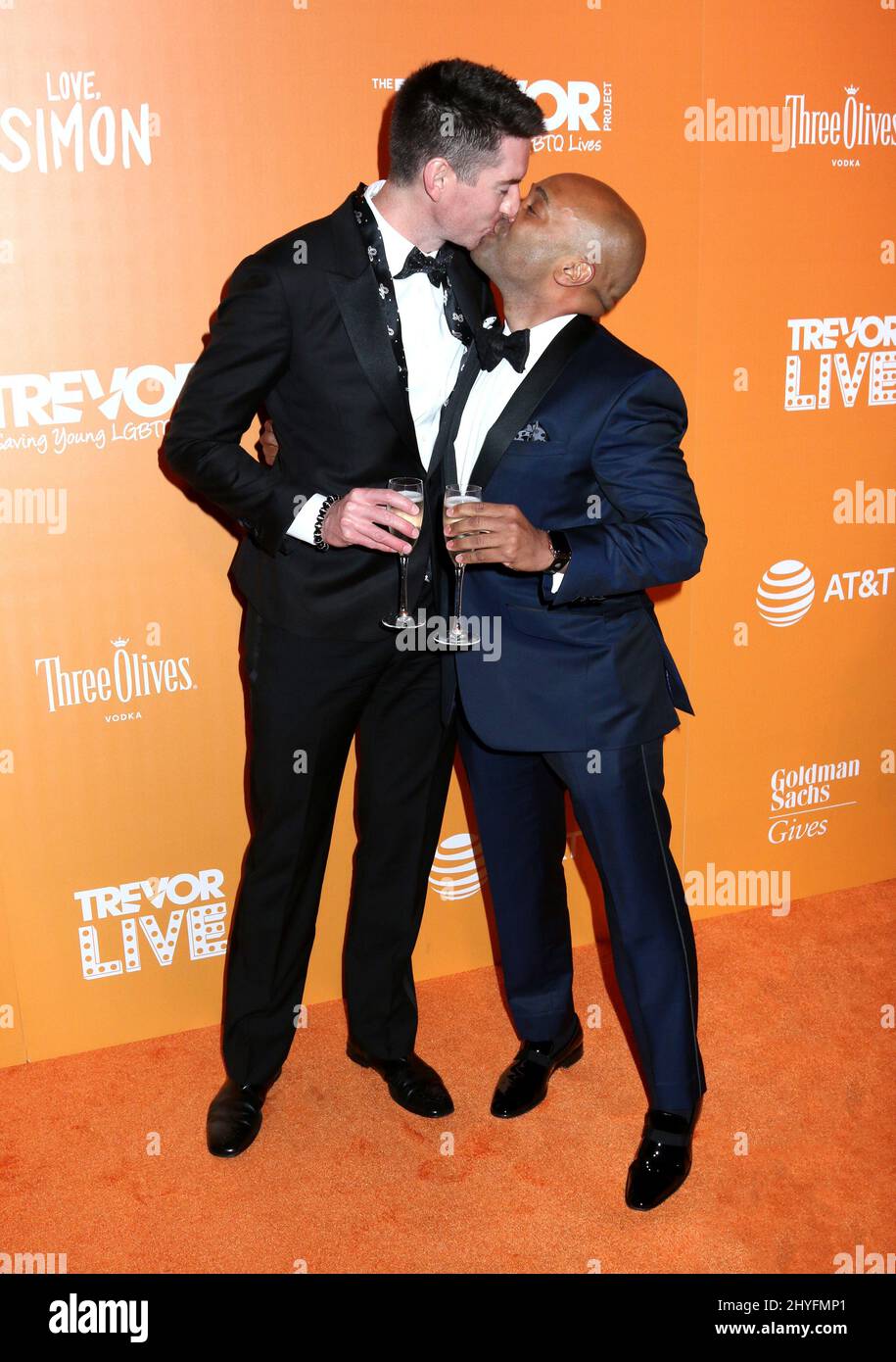 Brian Bristow & Malcom Gage at the TrevorLIVE event Held at Cipriani ...