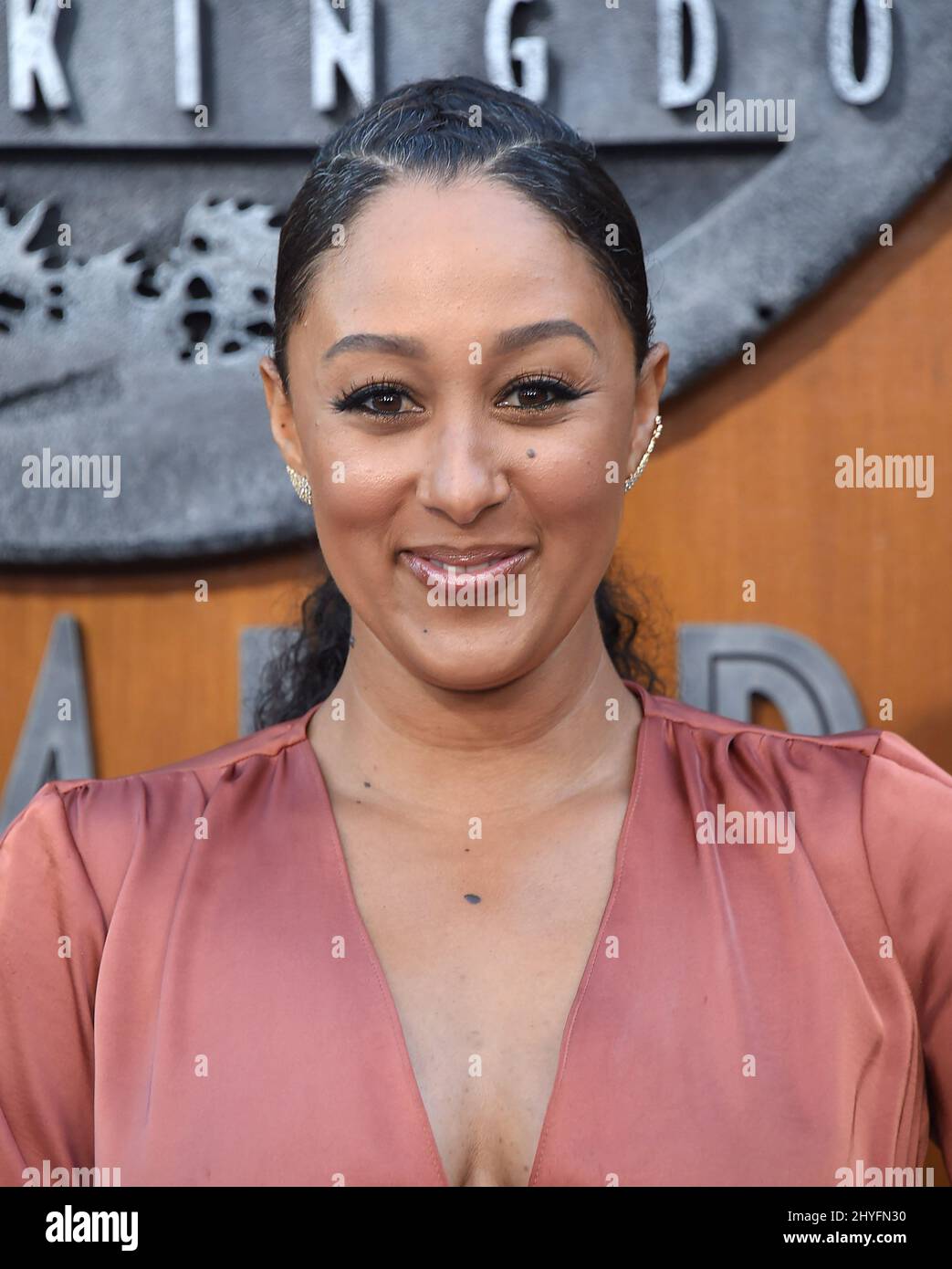 Tamara Mowry at the Los Angeles premiere of "Jurassic World: Fallen ...