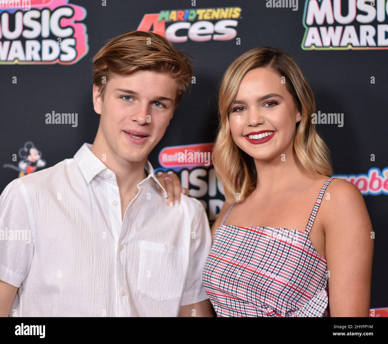 Bailee Madison and Alex Lange arriving to the 2018 Radio Disney Music ...
