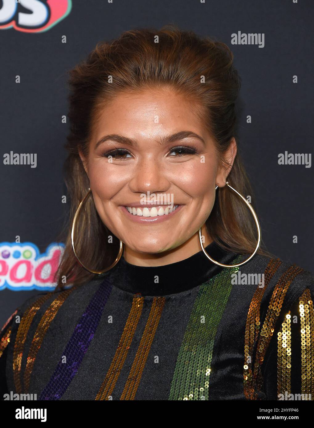 Abby Anderson arriving to the 2018 Radio Disney Music Awards at Loews ...
