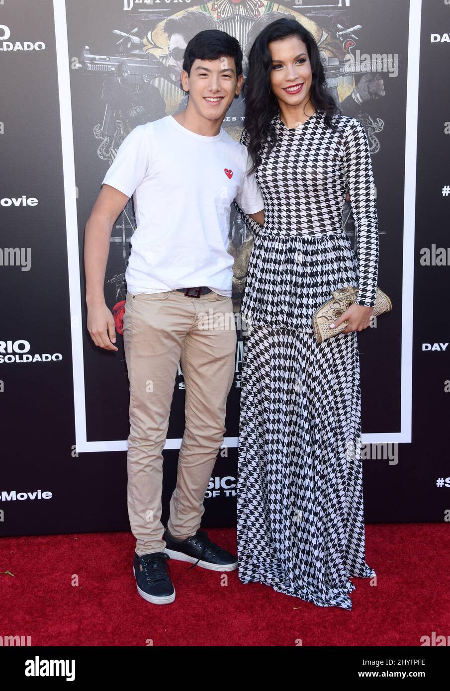 Danay Garcia and son at the "Sicario: Day Of The Soldado" Los Angeles ...