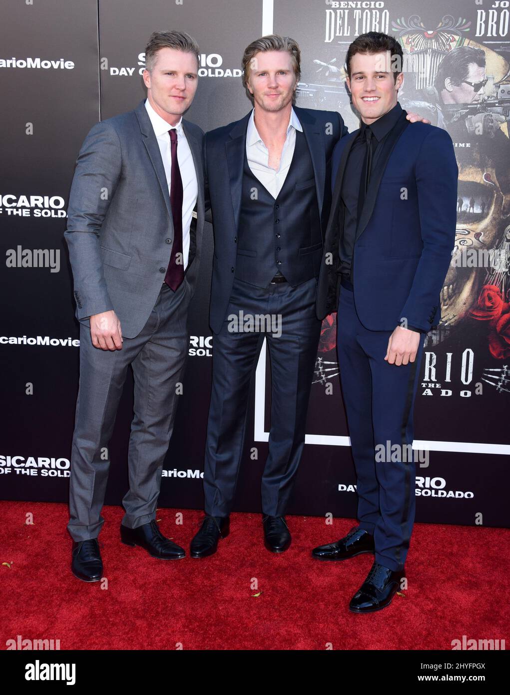 Trent Luckinbill, Thad Luckinbill and Jake Picking at the "Sicario: Day ...