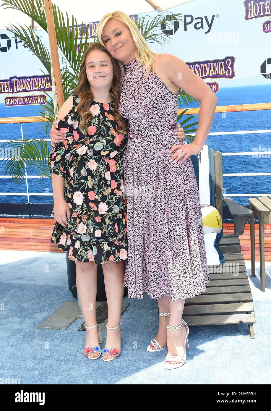 Elisabeth Rohm and Easton August Anthony Wooster arriving to the 'Hotel ...