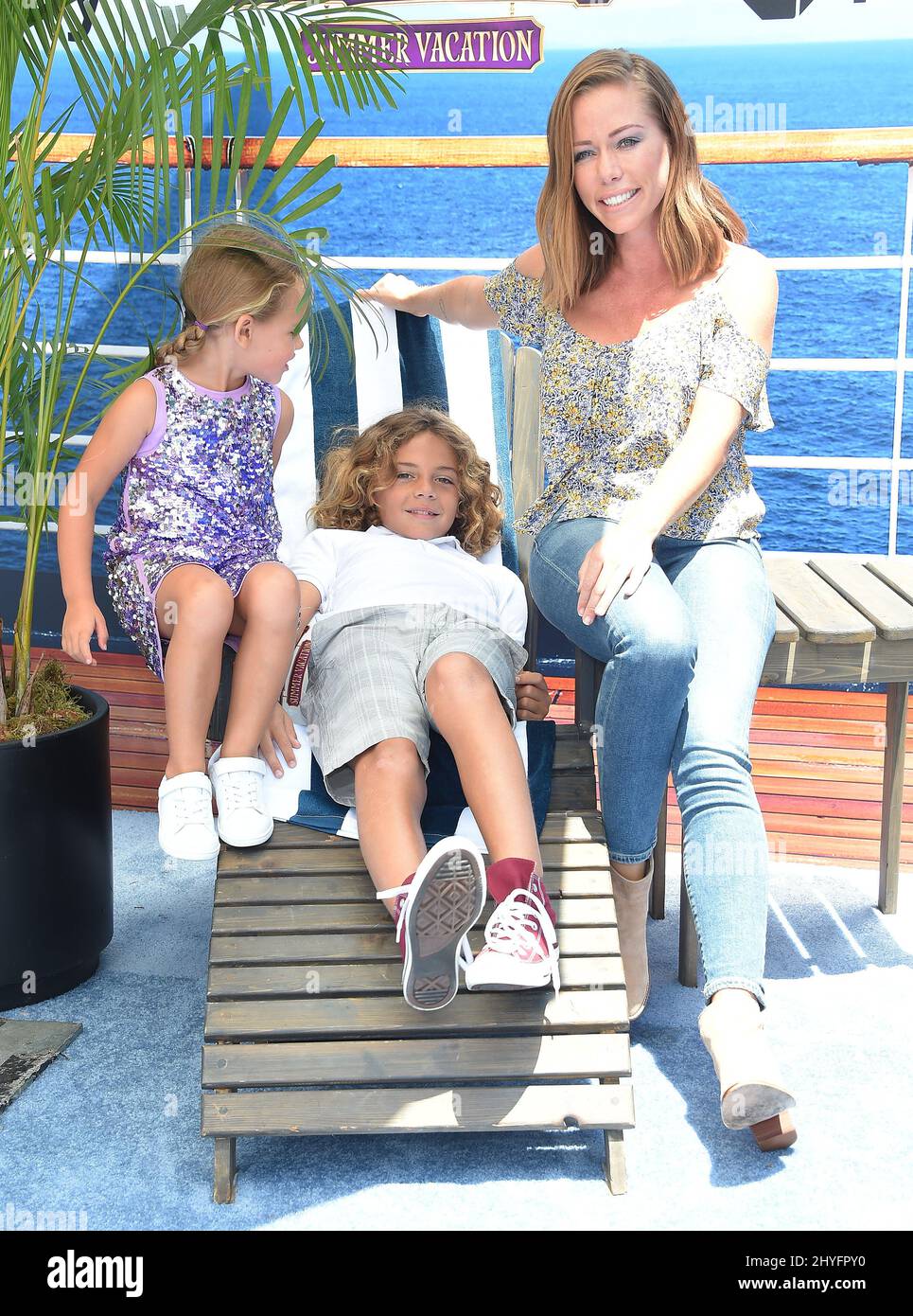 Kendra Wilkinson, Hank Baskett IV and Alijah Baskett arriving to the ...