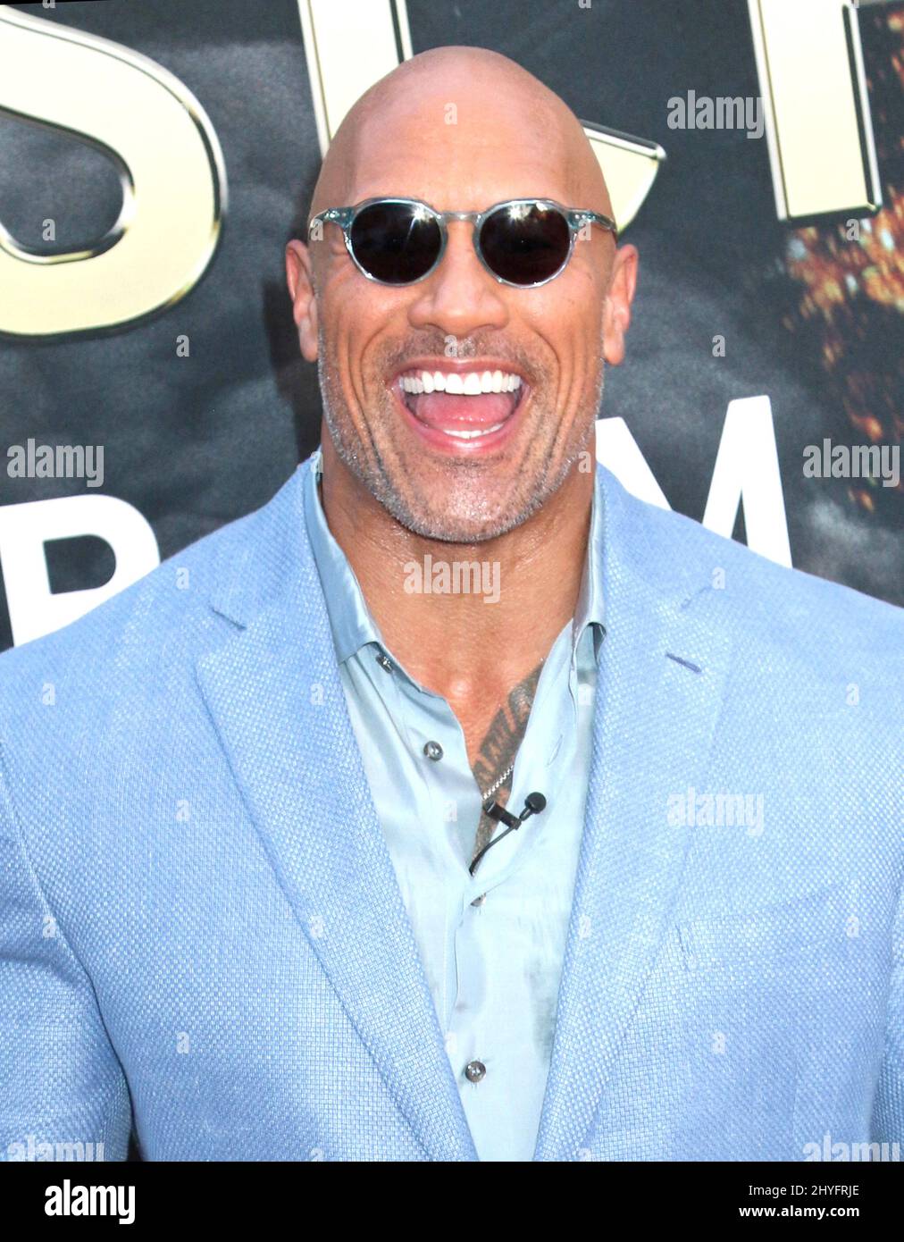 Dwayne Johnson attending the Skyscraper New York Premiere held at the ...
